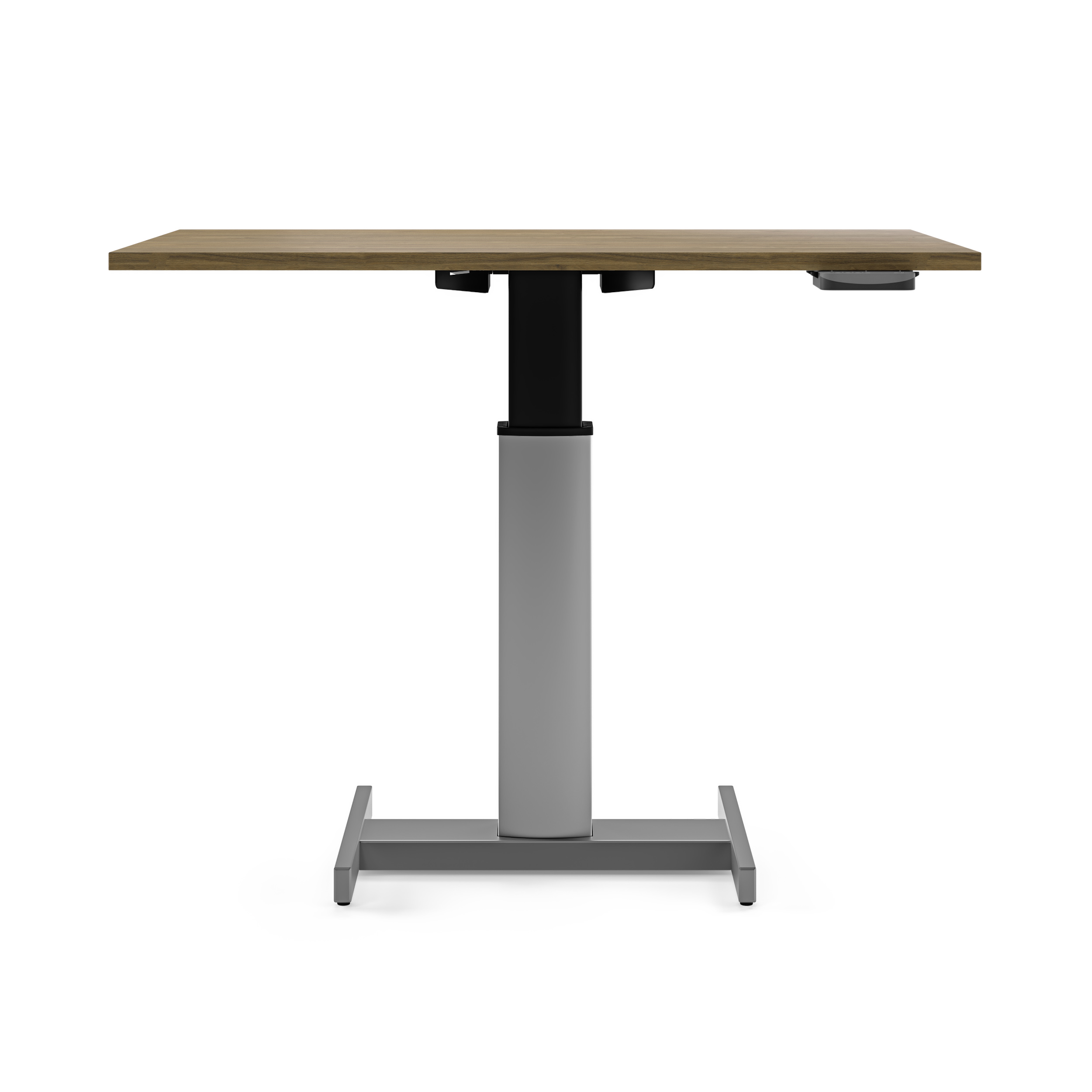 ErgoAdvantage Height-adjustable Desk with Single-leg H Base